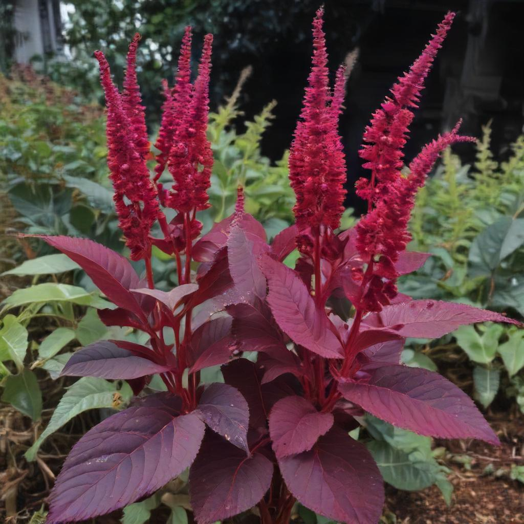 Amaranth Seeds - Midnight Red: Non-GMO, Heirloom Vegetable Garden Seeds ...