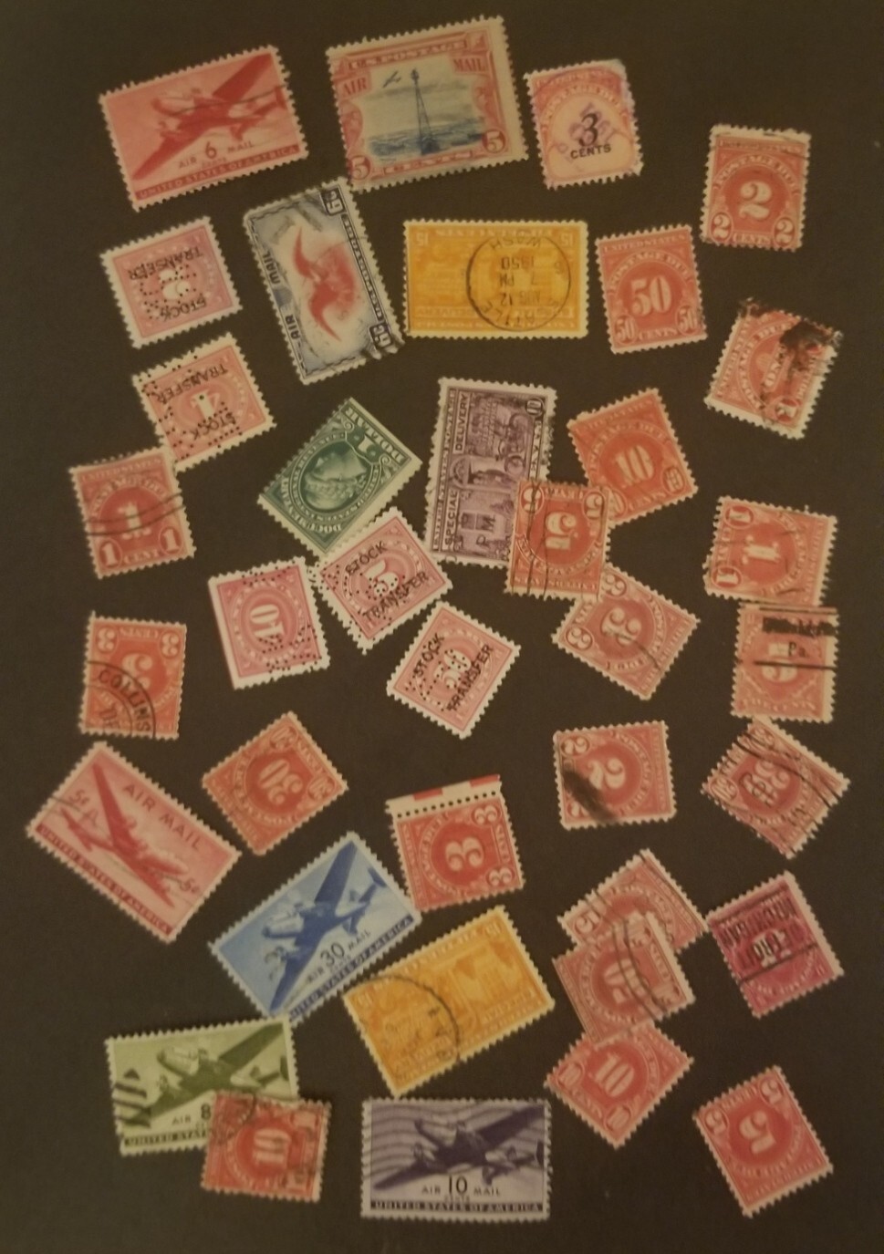 US Back of Book BOB Stamp Lot Used Postage Due Airmail Revenue T8684 | eBay