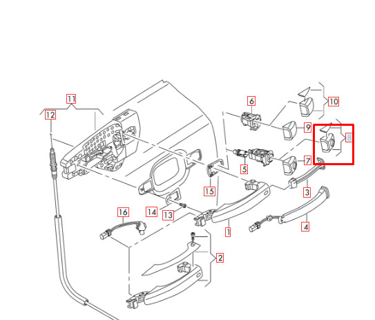 NEW AUDI A7 4G FRONT DOOR LEFT HANDLE KEY HOLE TRIM COVER LHD ...
