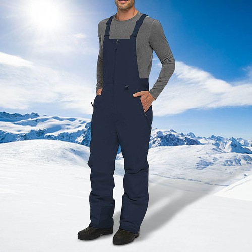 Men's Snow Bib - Insulated Waterproof Snow Pants Ski/Snowboard Overalls ...