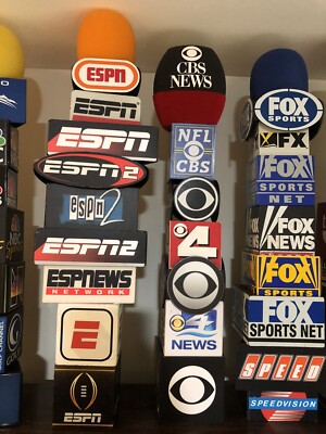 TV Channel Network Mic Flags Microphone TV Television News and Sports ...