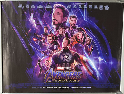 Cinema Poster: AVENGERS ENDGAME 2019 (Main Quad) Scarlett Johansson ...