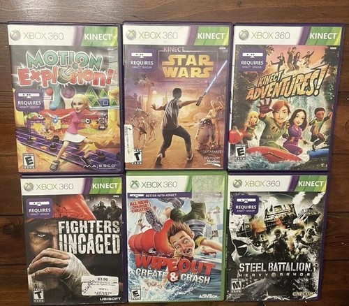 Xbox 360 Kinect Games Lot Of 6 Adventure, Fighting, Star Wars & More ...