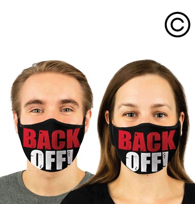 BACK OFF couples matching face masks -face mask ( 2 pcs ) couple match ...