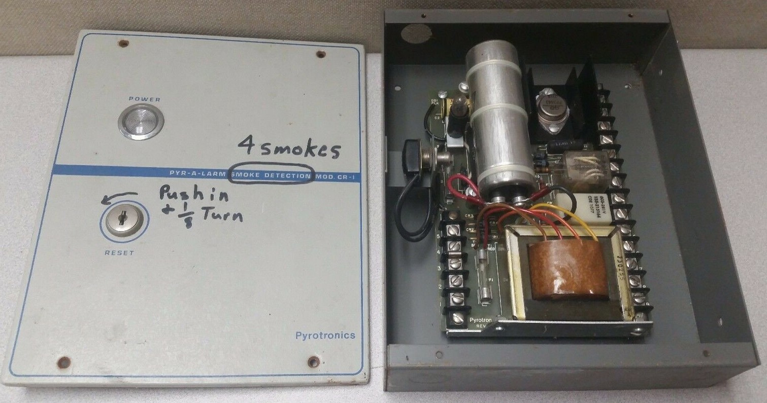 Vintage Siemens/Cerberus/Pyrotronics CR-1 Fire Alarm Control Panel | eBay