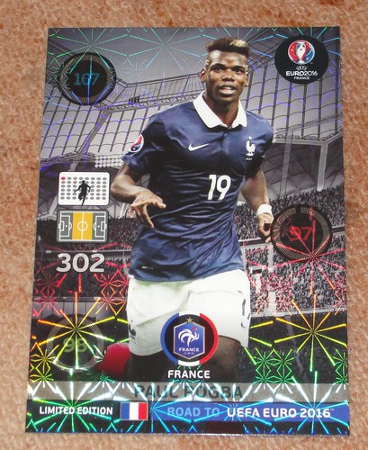 Adrenalyn Euro 2016 Paul Pogba Rare XXL Oversized Limited edition card ...