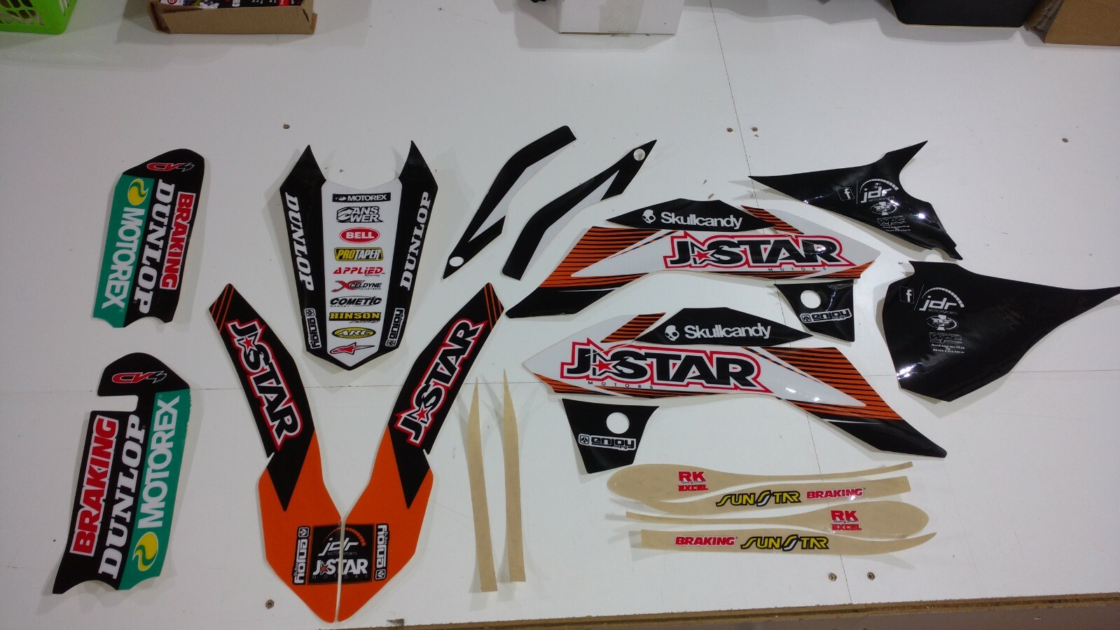 JDR J Star KTM Factory GRAPHICS KIT SX 85 2013 - 2017 AMA Motocross ...