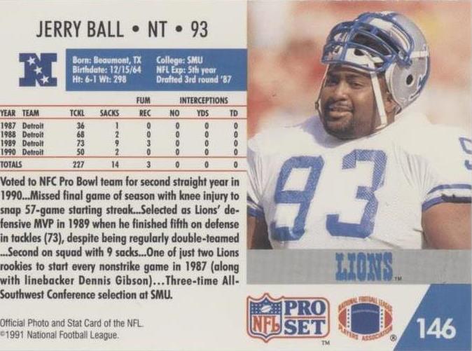 1991 Pro Set Jerry Ball #146 for sale | eBay