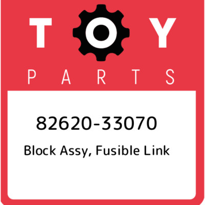82620-33070 Toyota Block assy, fusible link 8262033070, New Genuine OEM ...