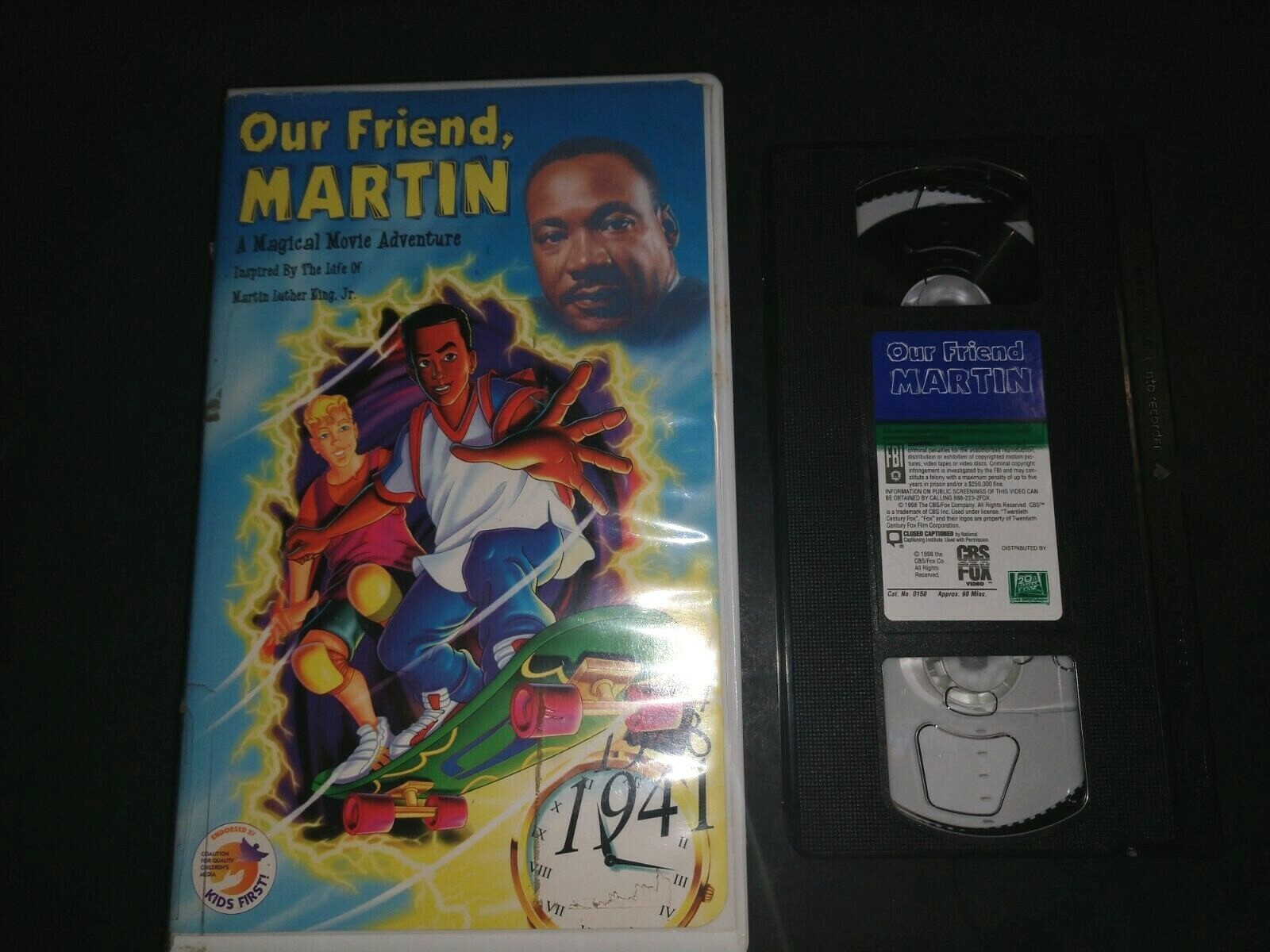 BIG BOX VHS TAPE in CLAM SHELL CASE - OUR FRIEND MARTIN LUTHER KING Jr ...