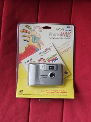 Vintage Polaroid PhotoMAX FUN! Digital 320 Camera - Silver, New In ...
