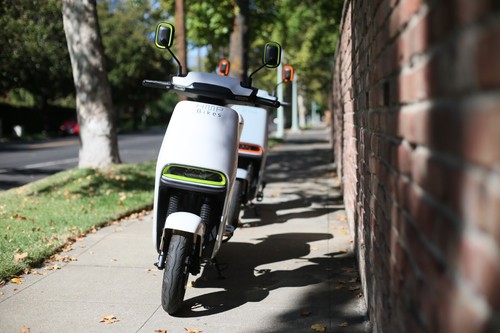 HMP Electric moped scooter | White | 50 mile range, no licence needed ...