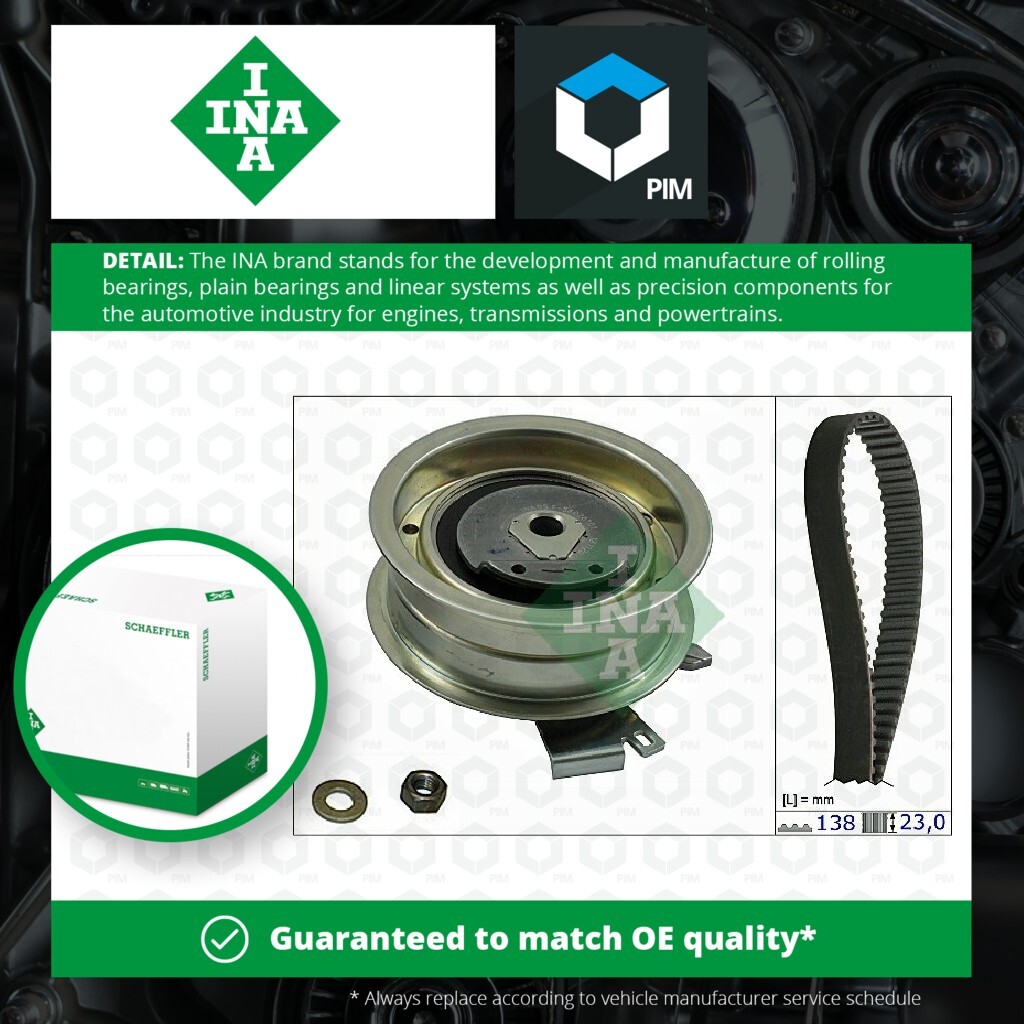INA 530017110 Timing Belt Kit for sale online | eBay