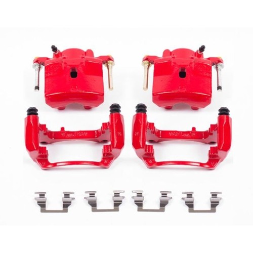 Power Stop Front Red Calipers w/Brackets pr FOR 06-12 Chevrolet Malibu ...