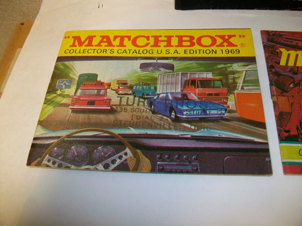 lot of 3 Matchbox Pocket Catalogs 1969 1972 1974 Superfast Transitional ...