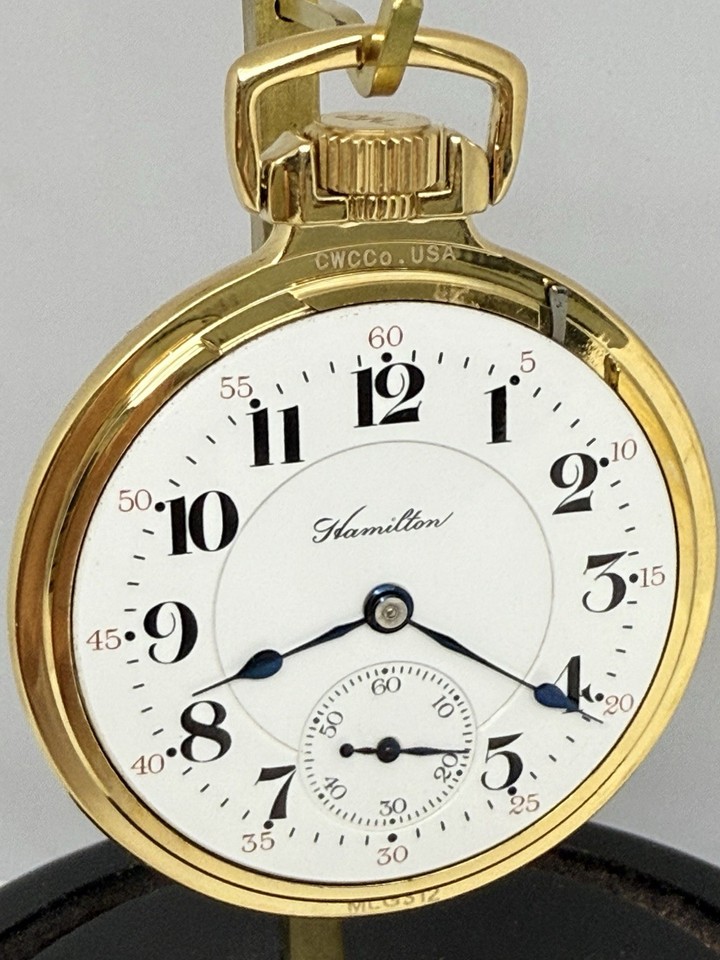 STUNNING 1912 Hamilton 16S 21J Grade 992 Mainliner Pocket Watch Runs | eBay