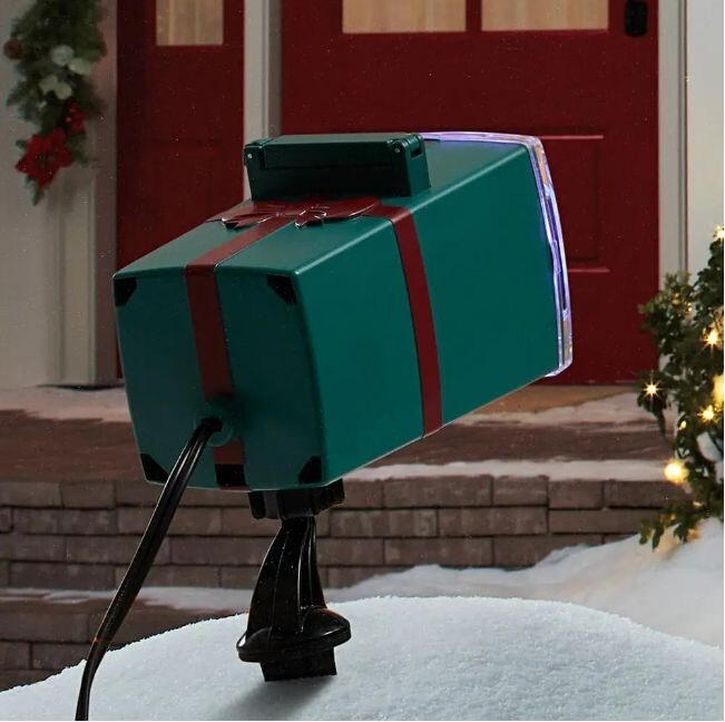 Home Accents Holiday LED Snowstorm Illusion Projector Blue/White Images ...