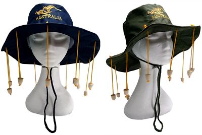 Australian Cork Hat Adults Aussie OZ Dress Up Costume Souvenir Wide ...