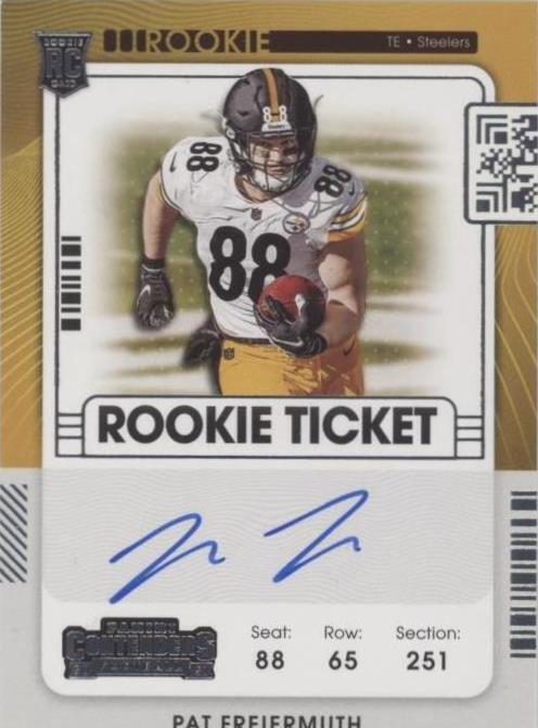 2021 Panini Contenders - Rookie Ticket RPS Variation Pat Freiermuth ...