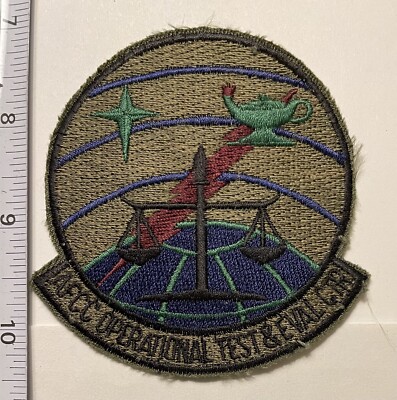 USAF subdued Patch - AFCC Operational Test & Eval Center Rare! | eBay