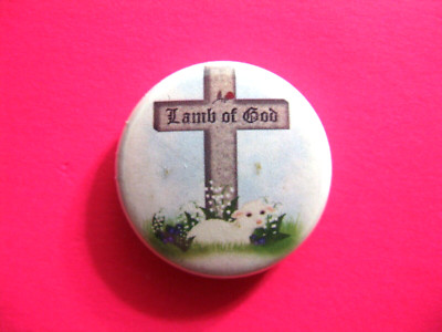 LAMB OF GOD NEW BUTTON PIN BADGE UK MADE 80 | eBay