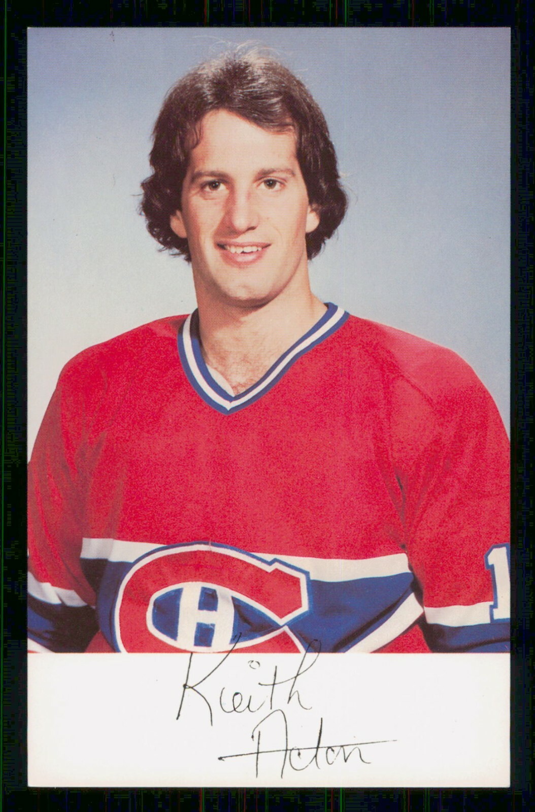 1982-83 MONTREAL CANADIENS POSTCARDS KEITH ACTON 20965 | eBay