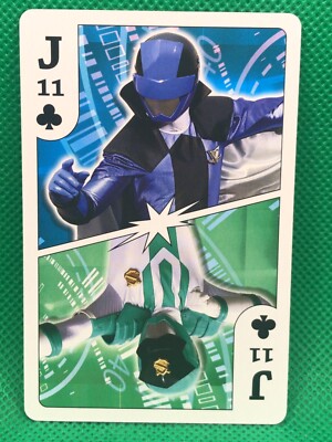 Blue Green Clover J Lupinranger vs Patranger Power ranger playing card ...