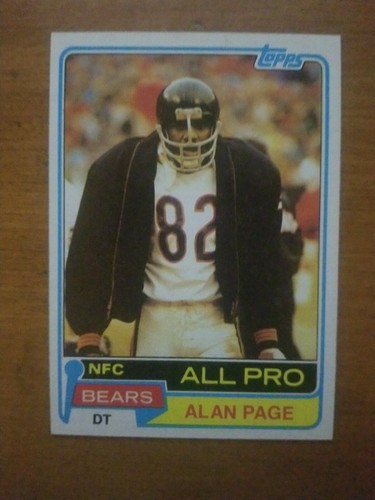 1981 TOPPS FOOTBALL #160 ALAN PAGE Nice Card! | eBay