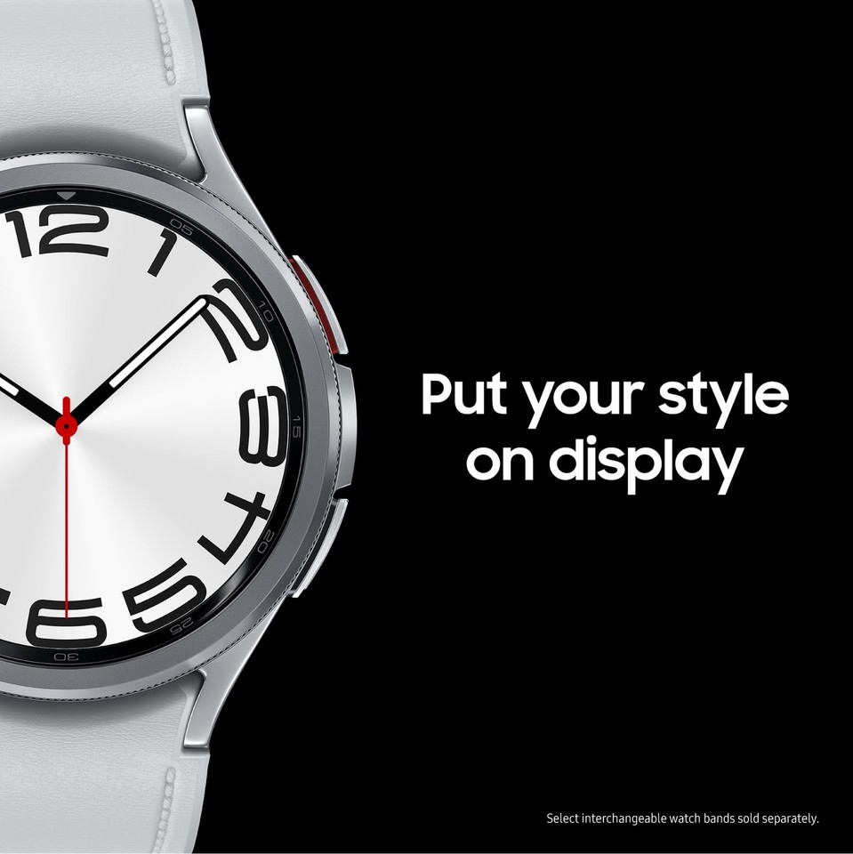 SAMSUNG Galaxy Watch 6 Classic 43mm Bluetooth Smartwatch Rotating Bezel ...