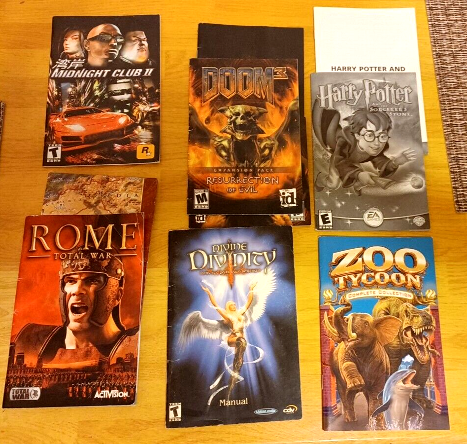PC Game Players Guide Books, Manual, Strategy Guide Books Lot Of 6 ...