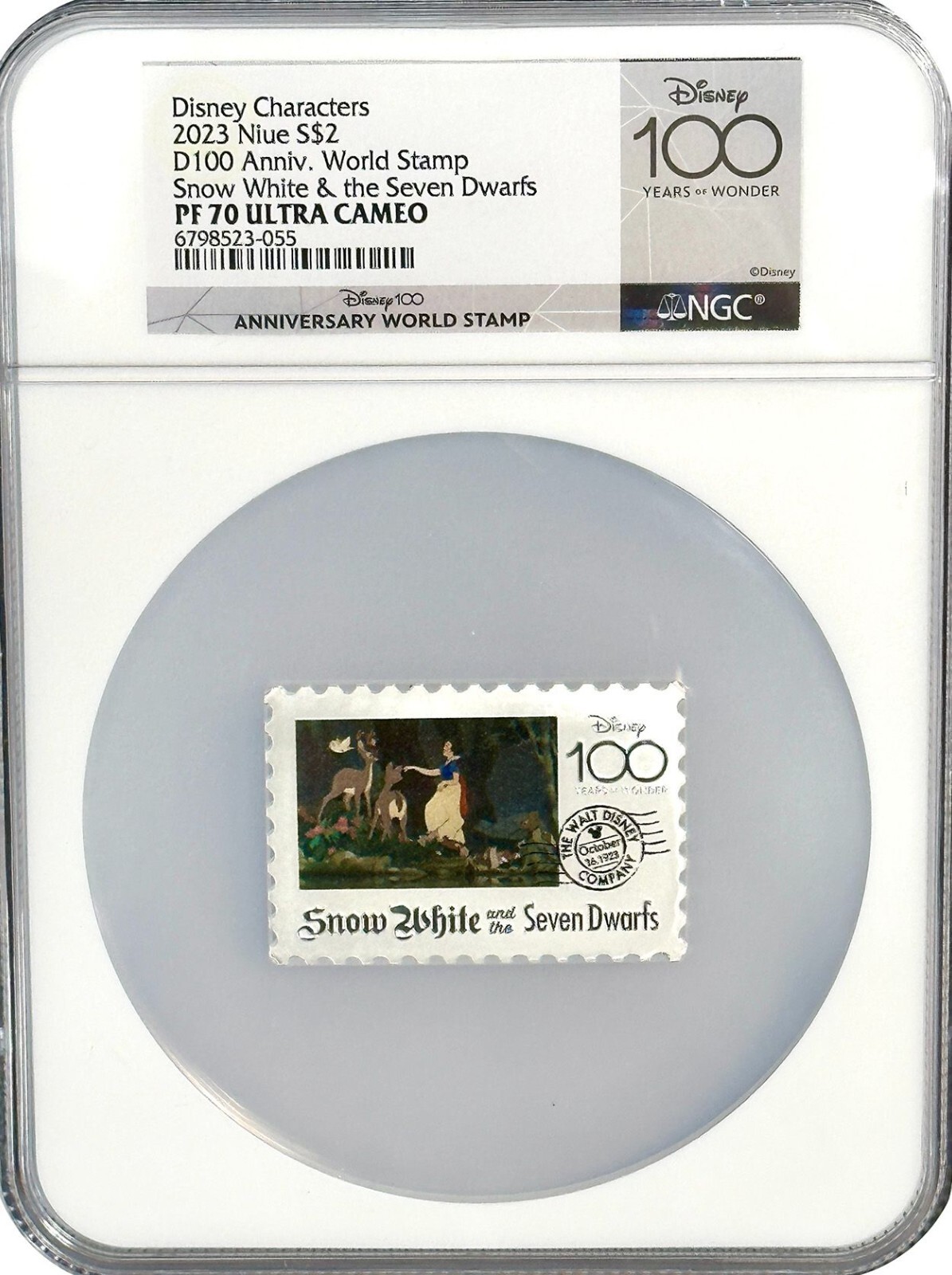 2023 Niue Disney 100th Stamp Snow White 1 oz Silver Coin NGC PF 70 UCAM ...
