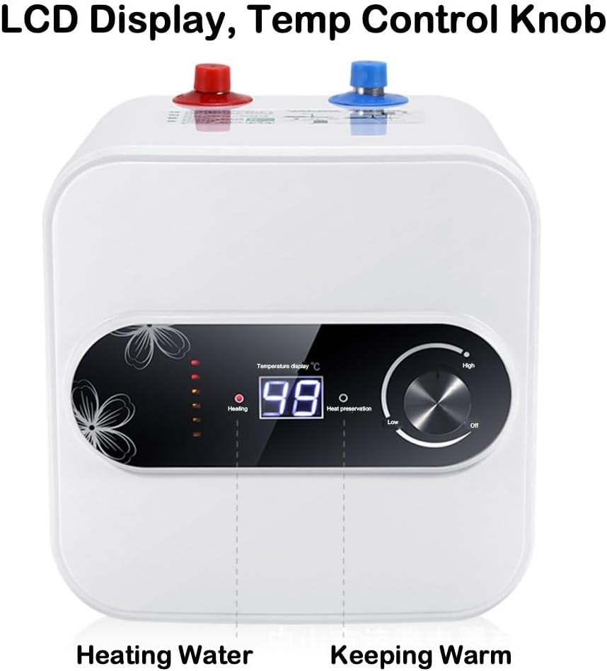 Fast Heat Electric Instant Hot Water Heater Under Sink Small Water Tank ...