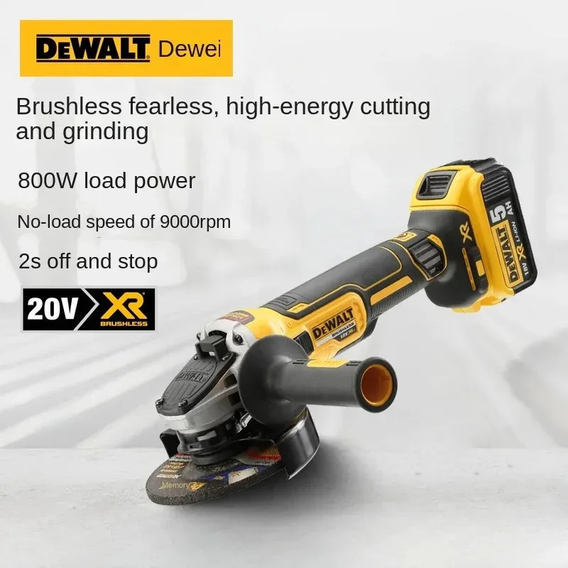 DEWALT DCG405 125mm flat head angle grinder bare machine tool cutting ...