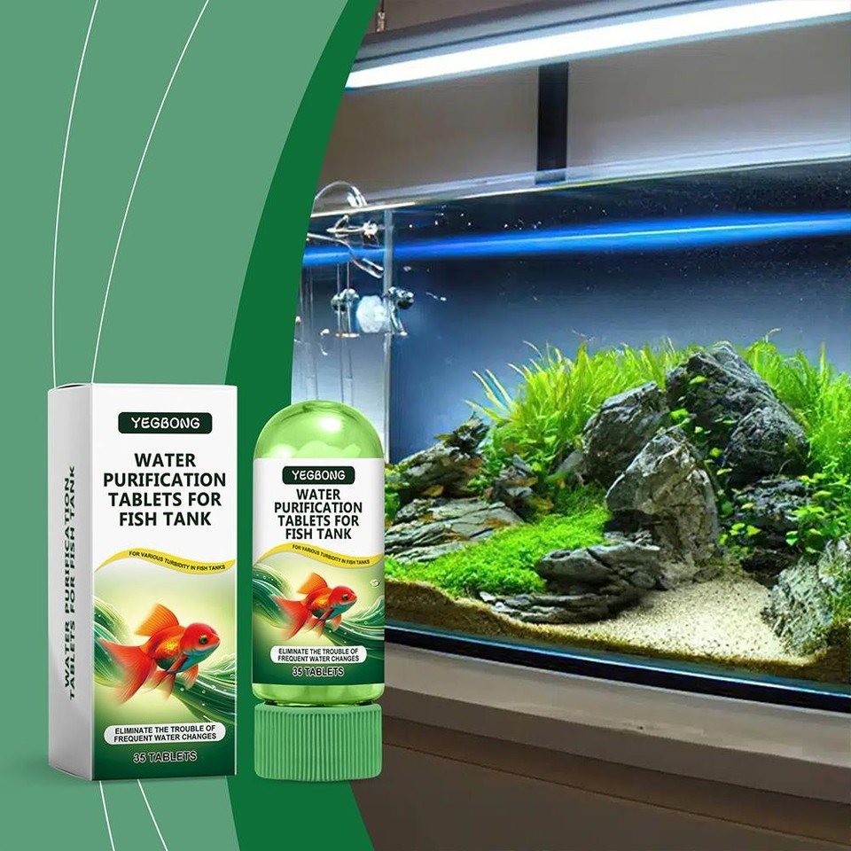 Powerful Aquarium Water Purifier Tablets, Fish Tank Water Purification ...