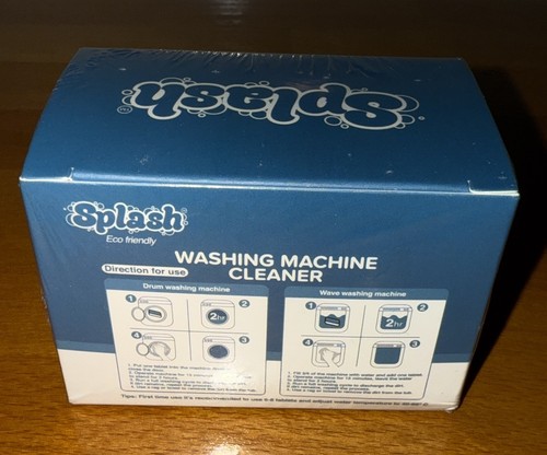 Splash Spotless Washing Machine Cleaner Deep All Washers NIP 6 Tablets ...