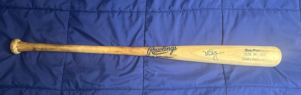 Mark Mcgwire Signed Game Used Bat Oakland A’s 1993 COA | eBay