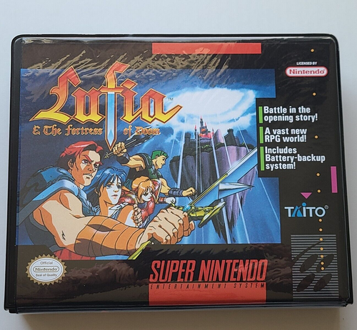 Lufia The Fortress of Doom CASE Super Nintendo SNES Box BEST Quality ...