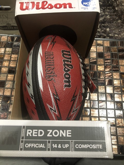 Wilson NCAA Red Zone Series Official Size Composite Football | eBay