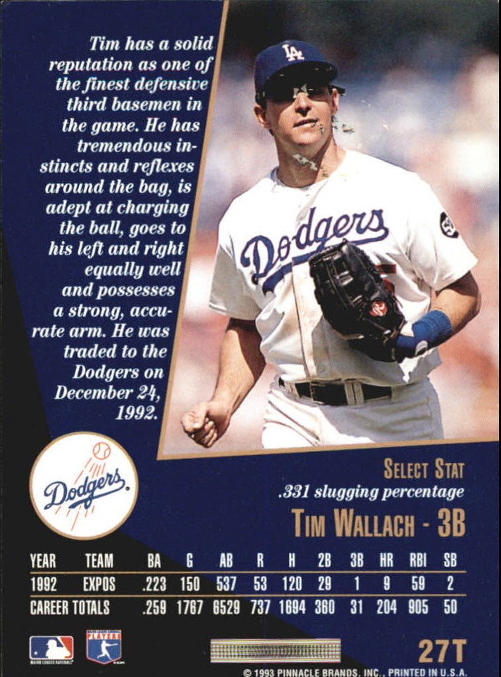 1993 Select Rookie/Traded #27T Tim Wallach | eBay
