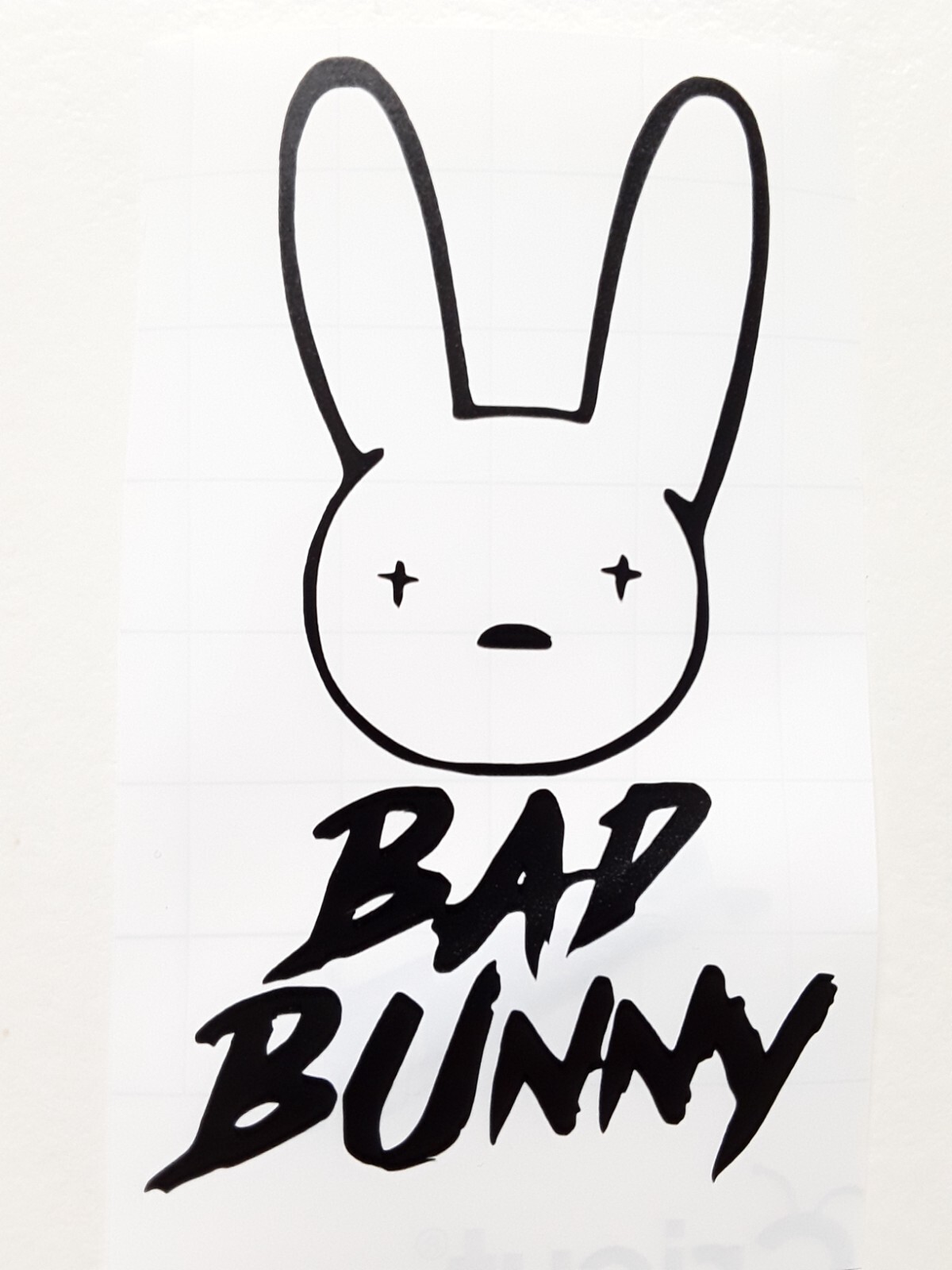 Bad Bunny Logo with Letters Sticker Vinyl Decal Great for Window Car ...