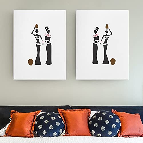 Warli Art Stencils For Wall Painting Dancing Warli Stencil For Art ...