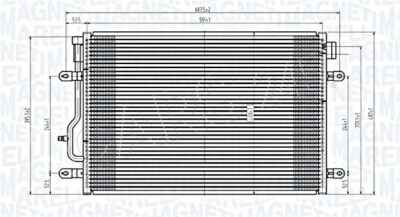 MAGNETI MARELLI AC Condenser For SEAT SKODA AUDI VW Cordoba Ibiza II ...