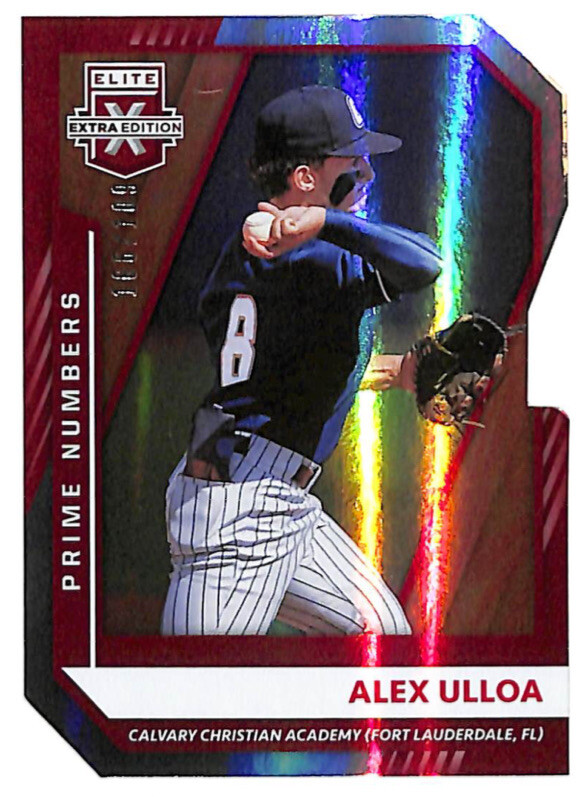 2021 Panini Elite Alex Ulloa 106/109 Prime Numbers red rookie card ...
