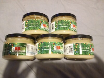 5 Jars of Sainsbury's goose fat 5x 200g = 1KG. BB 010/2024. FREEPOST ...