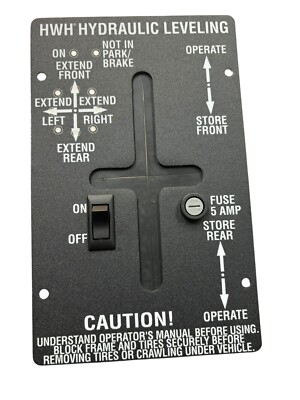HWH Control Panel Bezel Plate, RAP90314