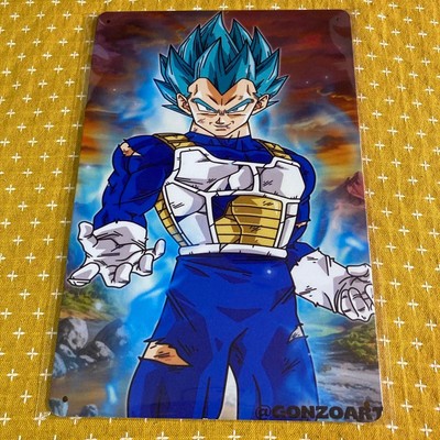 Dragon Ball Vegeta Super Saiyan Blue Metal Plate Tin Poster Sign ...