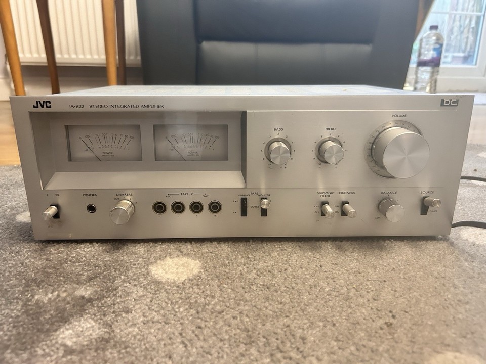 JVC JA-S55 Integrated Amplifier * Vintage * VU Meters * 60W * See Video ...