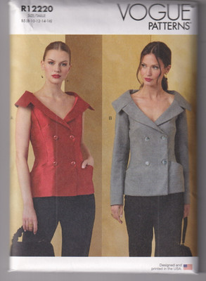 12220 / 2073 VOGUE - VEST & JACKET - Sz 8/10/12/14/16 | eBay