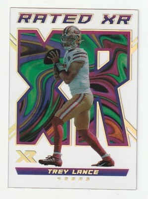 2022 Panini XR Rated XR Acetate Case Hit SSP Trey Lance San Francisco ...