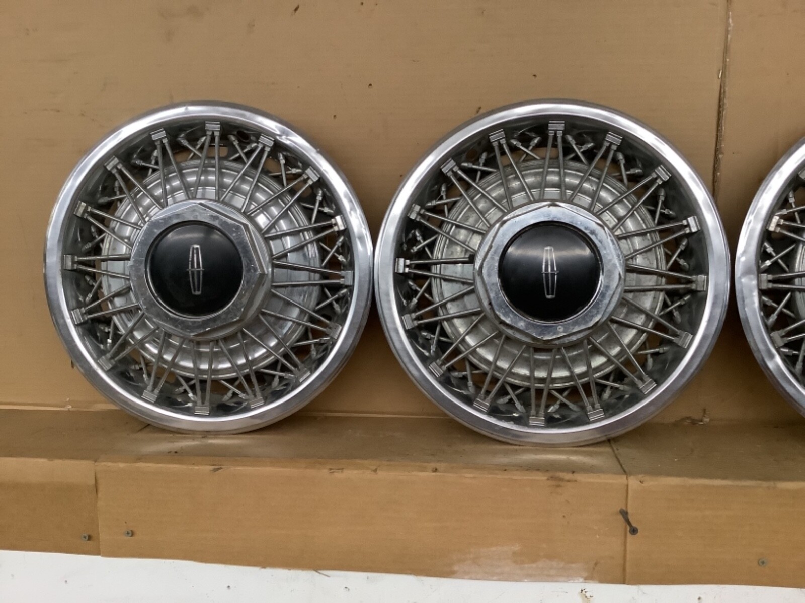 1978 1979 1980 LINCOLN VERSAILLES 14" WIRE SPOKE Wheel Cover hubcap Set ...